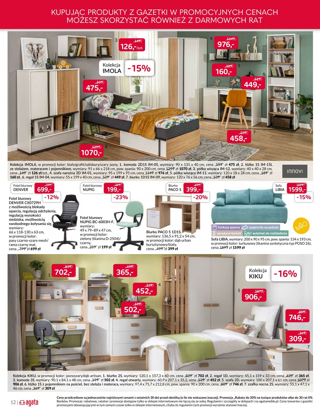 Agata Meble Gazetka Promocyjna - Ważna od 02.10 do 21.10 - Strona nr 12 ...