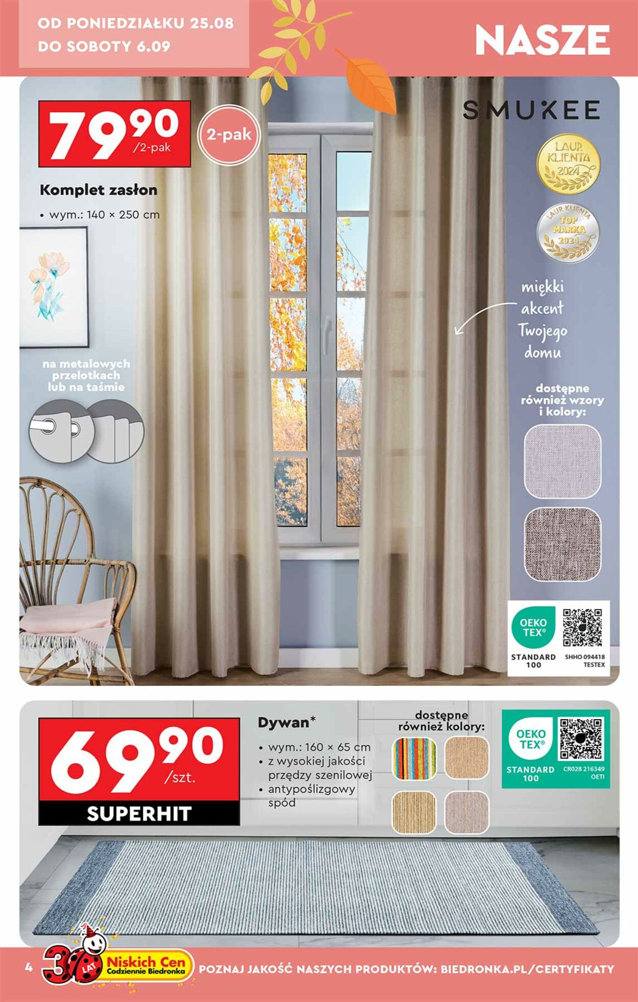 Biedronka Gazetka Promocyjna - Ważna od 25.08 do 01.09 - Strona nr 1 ...