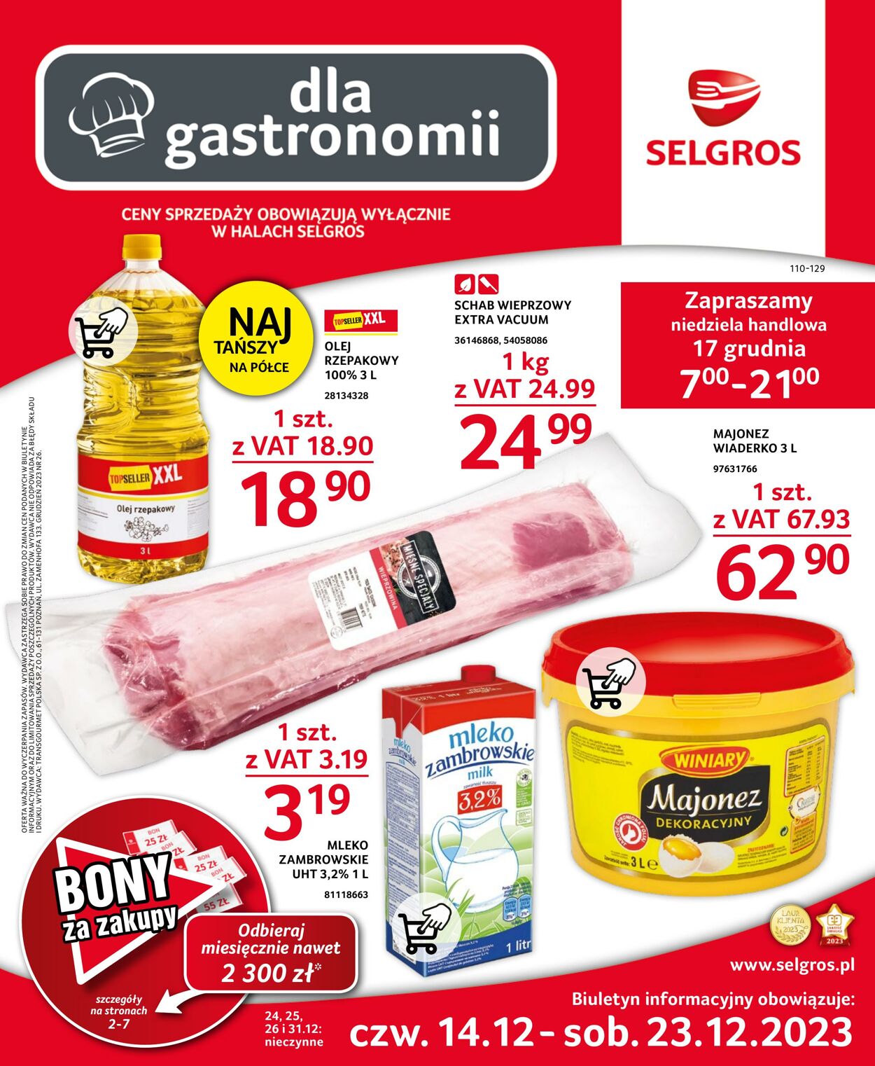Selgros Gazetka Promocyjna - Ważna od 14.12 do 23.12 - Strona nr 1 ...